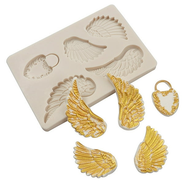 Lubelski Cake Mold Food Grade Easy Release DIY Angel Wings Shape ...
