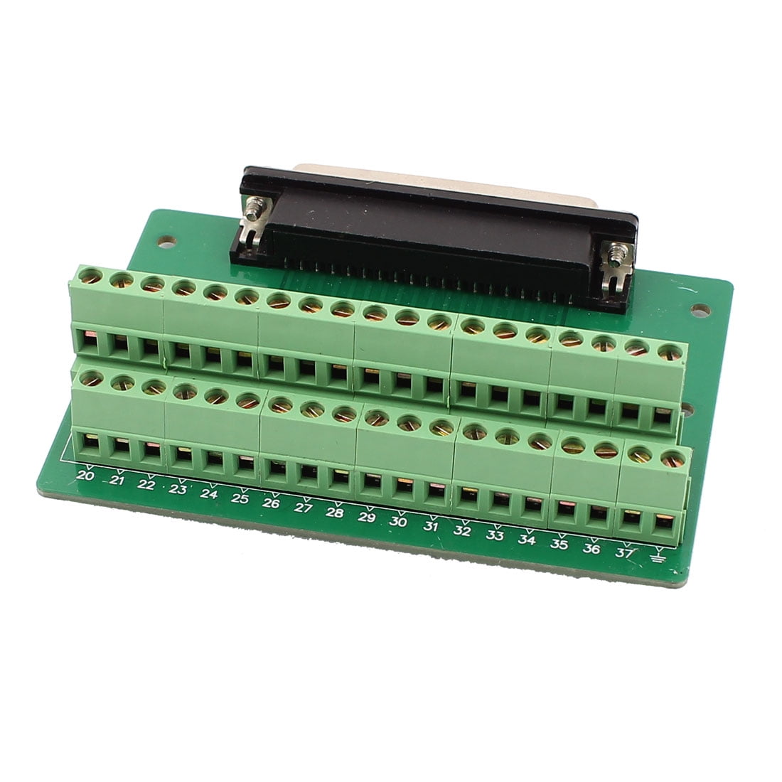 DB37 D-SUB Female Adapter to 37 Pin Terminal Dual Row Screw Breakout ...