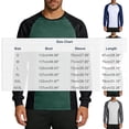 Ahabrexf Long Sleeve Running Shirts for Men Color Block Round Neck ...