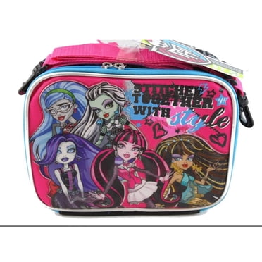 Black Varsity Monster High Lunch Bag - Monster High Lunch Box - Walmart.com