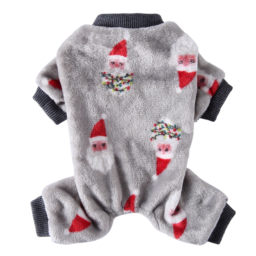 Xmarks Christmas Dog Pajamas for Small Medium Dogs Sebaoyu Winter Pet ...