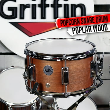 Snare Drum Kit by Griffin Includes Snare Stand, 2 Pairs of Maple Drum ...