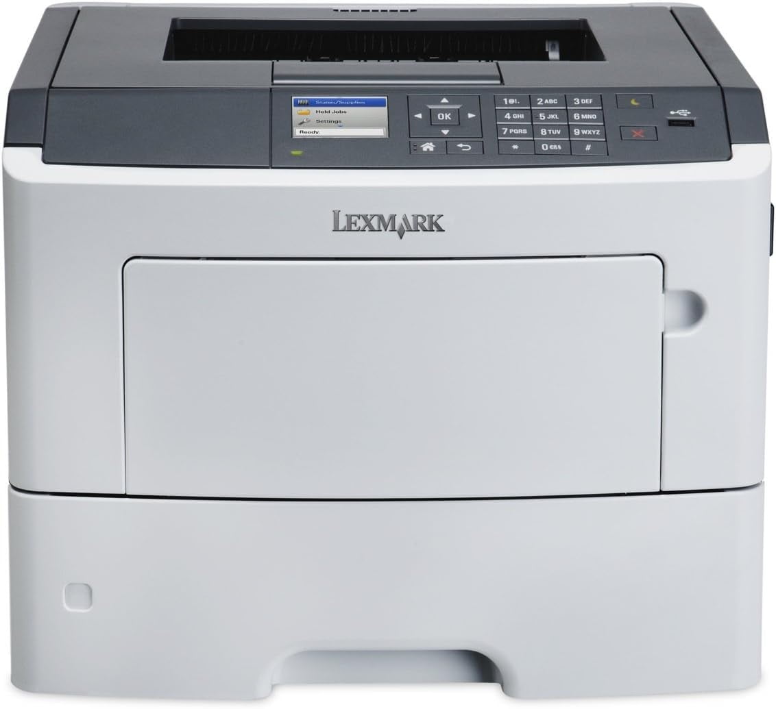 Restored Lexmark MS610dn Monochrome Laser Printer – 1200 × 1200 dpi, 60 ...