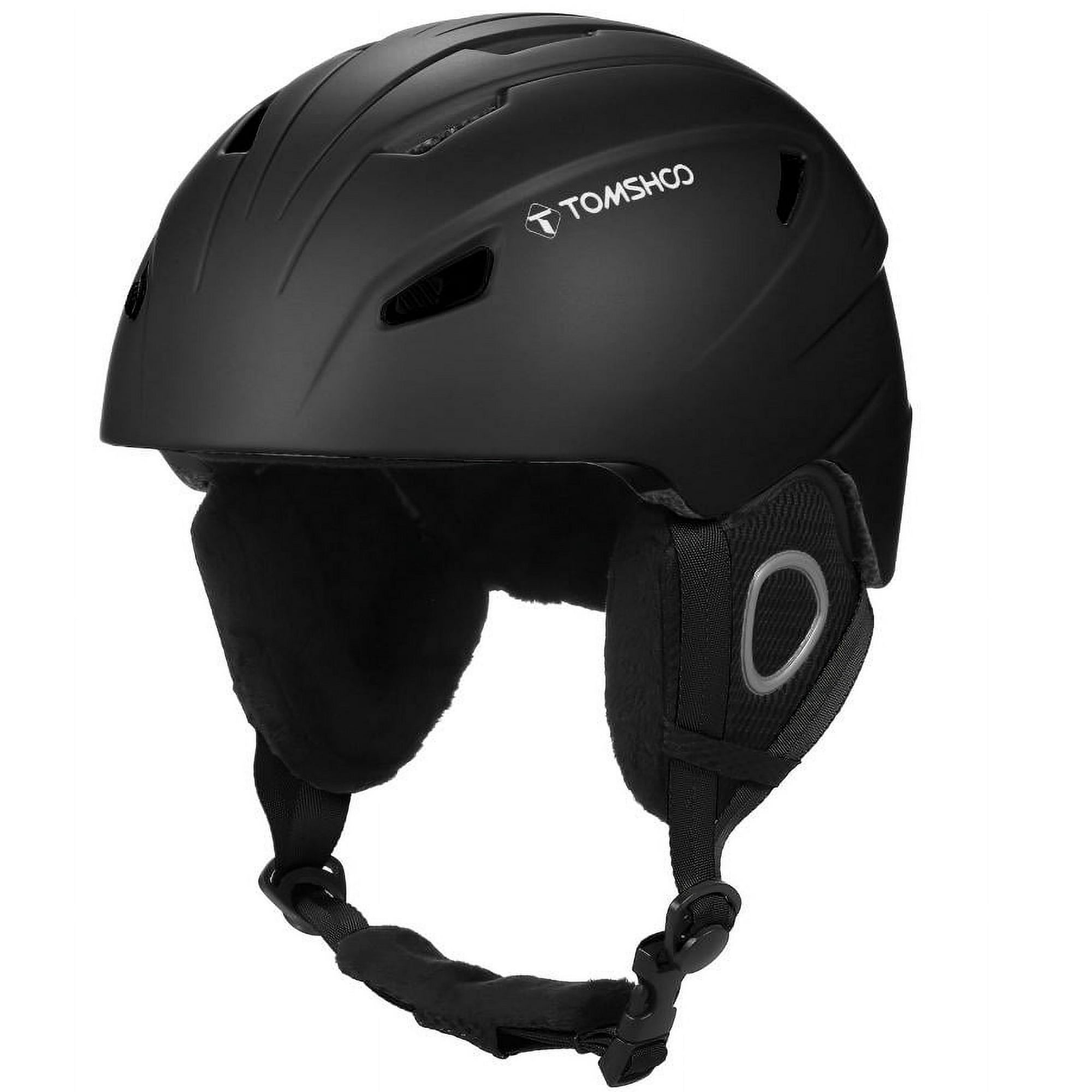 Click here for Yeacher Tomshoo Winter Ski Helmet - Black  Size M... prices