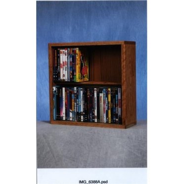 White Sliding Door Media Cabinet, DVD, CD, Video Storage with Tempered ...