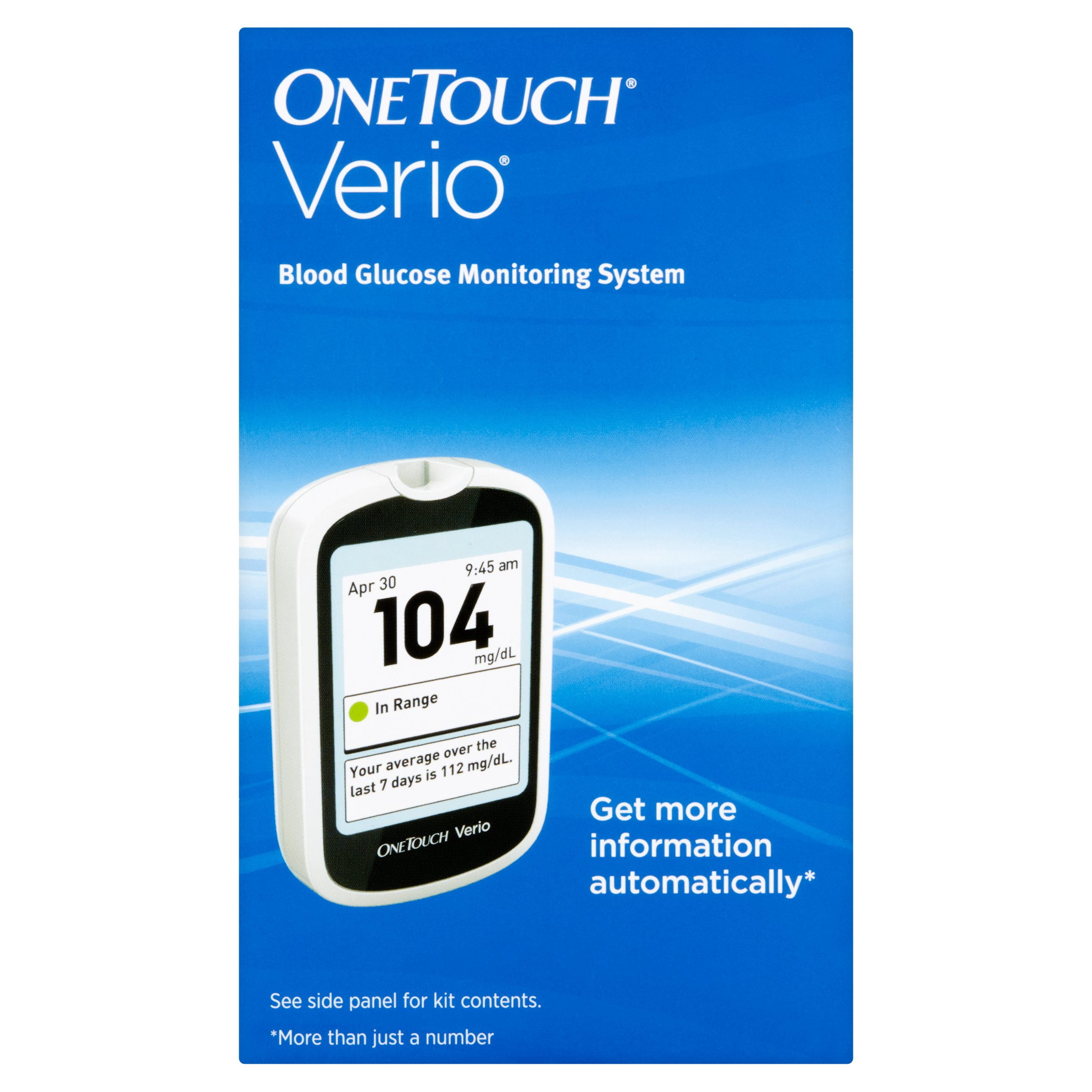 OneTouch Verio Blood Glucose Monitoring System Walmart OneTouch Verio Blood Glucose Monitoring System Walmart