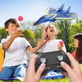 Remote Control Airplane, 2.4GHz EPP Foam RC Fighter Jet with LED Lights ...