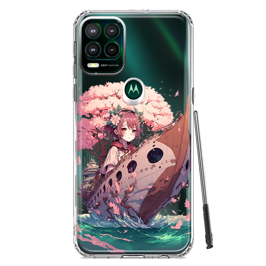 MUNDAZE Motorola Moto G Stylus 5G Shockproof Clear Hybrid Protective ...