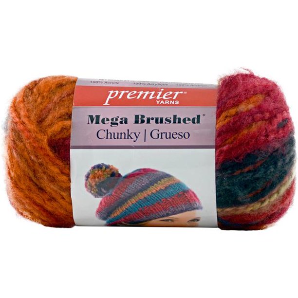 Mega Brushed Chunky Yarn, Autumn - Walmart.com - Walmart.com