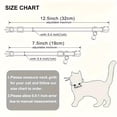 Adjustable Corduroy Dog Cat Collar with Bell & Flower, Safety Breakaway ...