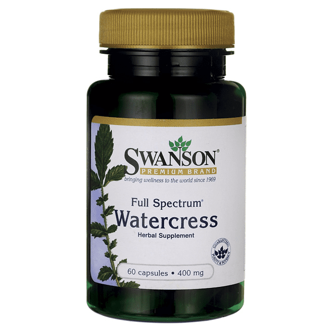 Swanson Full Spectrum Watercress 400 mg 60 Capsules - Walmart.com ...