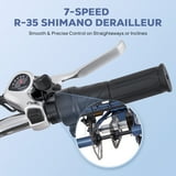 24" 7 Speed Front Suspension Fork Dual Chain Electric Tricycle 350W 3 ...