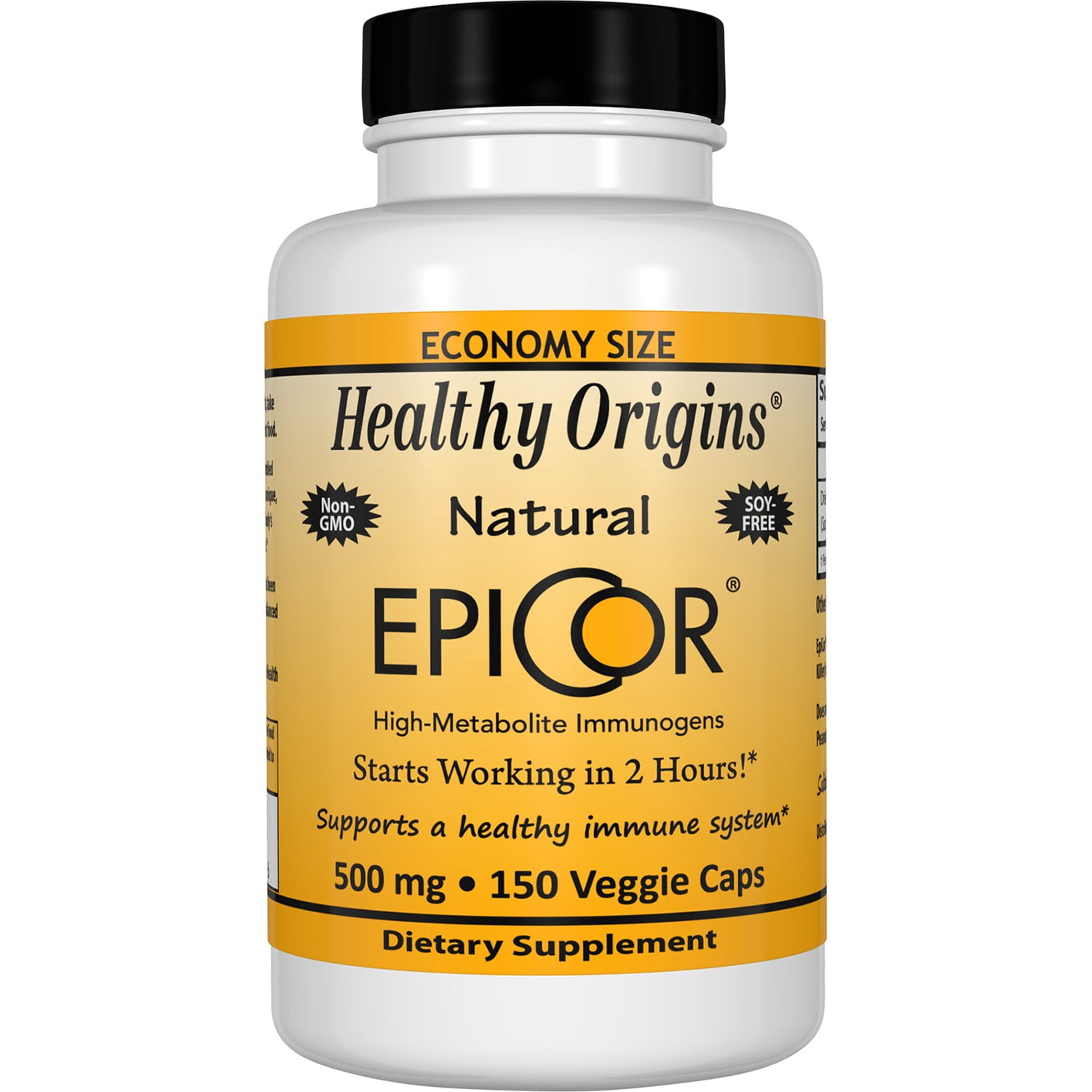 Healthy Origins EpiCor 500 mg Vegetarian Capsules, 150 Ct - Walmart.com
