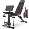 K KINGKANG Adjustable Weight Bench, Home Gym Fitness Seat, Full Body Workout, Max 800 Lbs ...