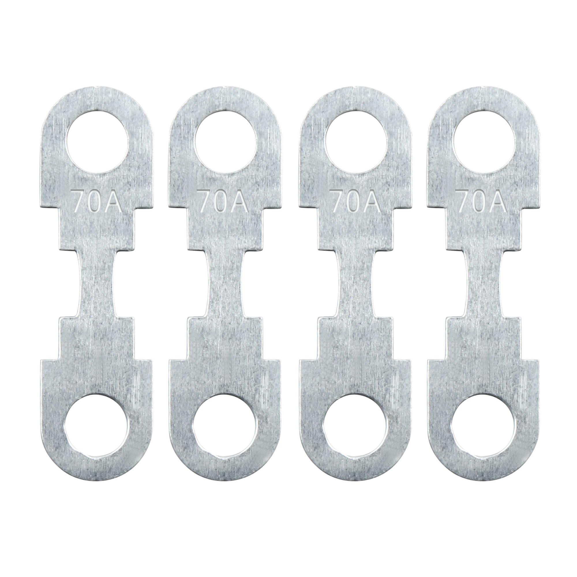 4pcs 70A Flat Fuse Strip Metal Silver Tone for Auto Car Automotive DC ...