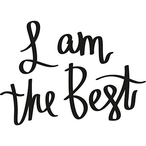 I Am The Best 11 x 8 Vinyl Wall Art Decal by Scripture Wall Art. Girls ...
