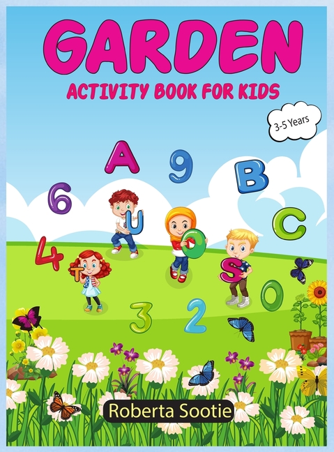 Garden Activity Book for Kids 3-5 years : Coloring Pages, Tracing ...