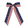 4th of July Decorations Patriotic Wreath Bow Red White Blue Stars ...