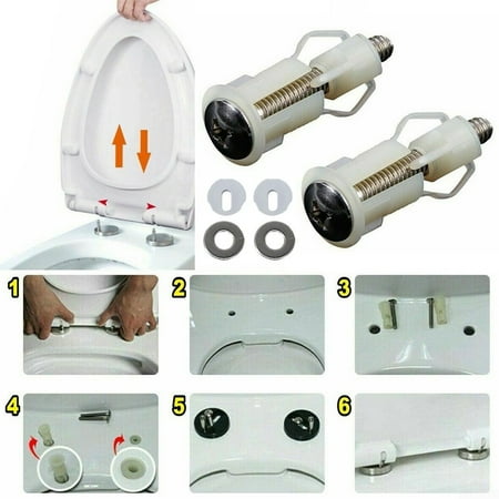 Toilet Seat Screws Toilet Seat Hinges Bolt Expanding Rubber Top Nuts ...