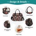 ALAZA Red Coffee Time Print Cooler Lunch Bag Insulated Reusable Lunch ...
