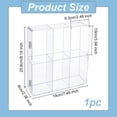 6 Grids Acrylic Bead Containers Storage Container for Beads Rectangle ...