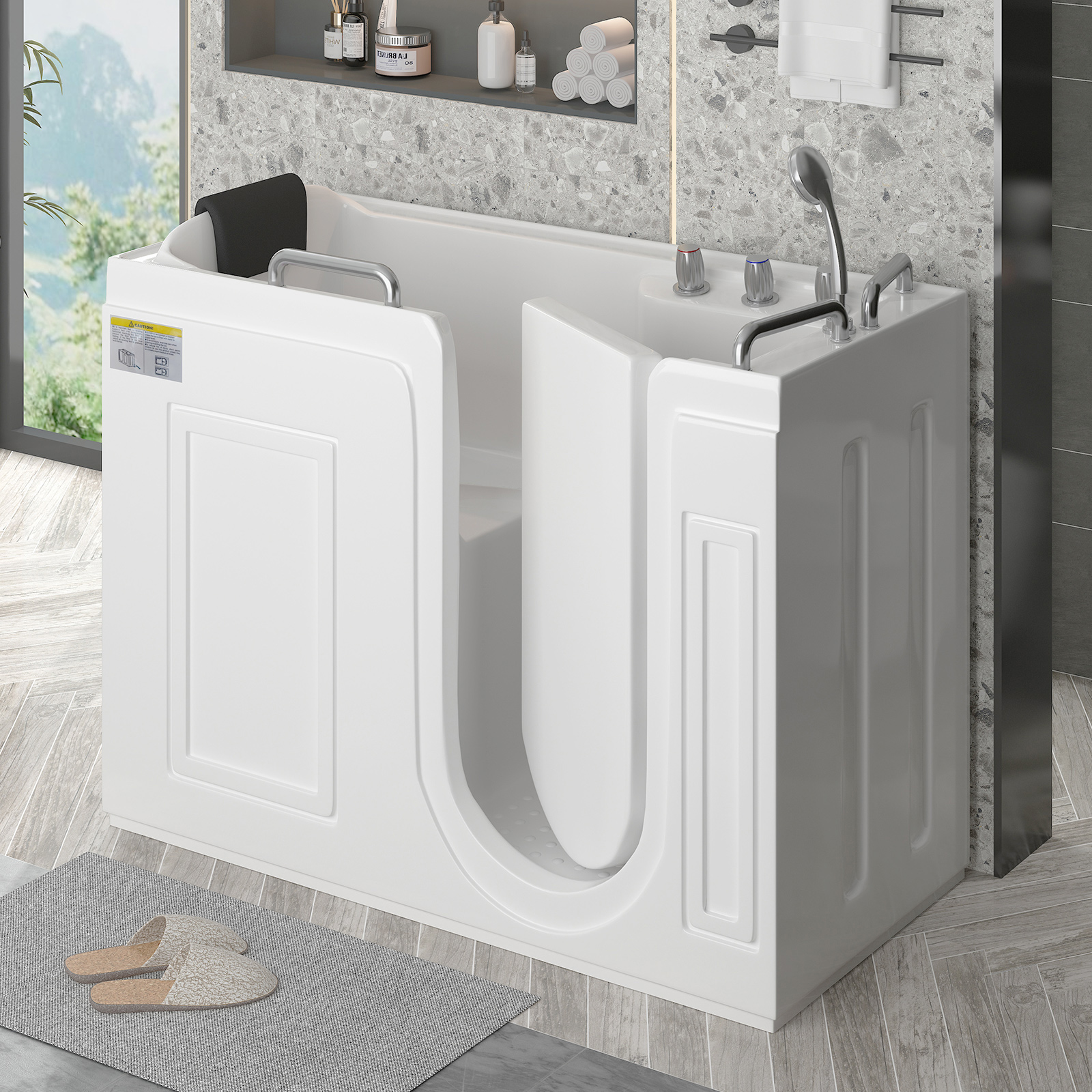 DreamLine QWALL-VS Shower and Tub Backwalls White - Walmart.com