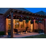 Enbrighten Seasons Vintage LED Color-Changing Café String Lights, 48ft ...