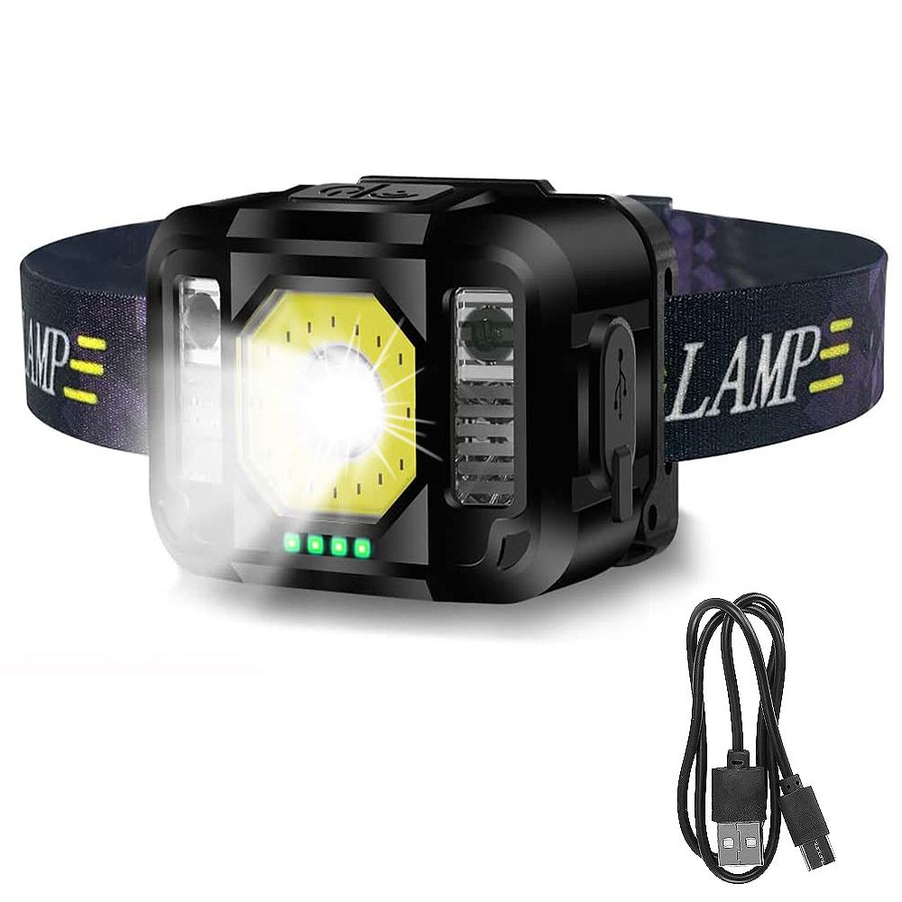 Led Headlamp Rechargeable 6 Modes 600 Lumen Head Lamp Waterproof Head ...