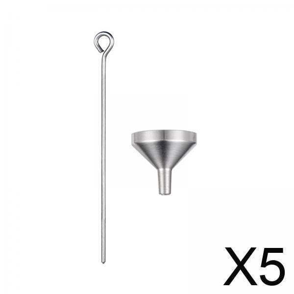 Embudo de cocina,Juego de mini embudo de embudo de acero inoxidable de ...