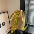 GASTROPOD 2026 New Drawstring Straw Bag Small Crossbody Purses Women ...