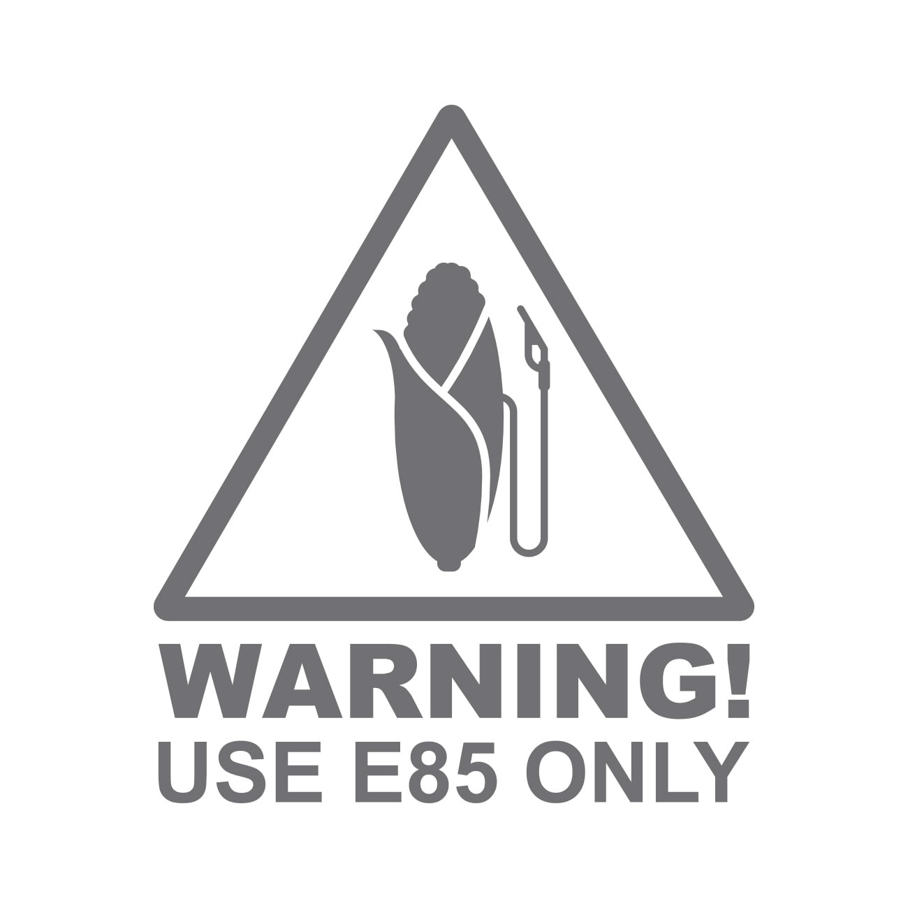 E85 Only Sticker Decal Die Cut - Self Adhesive Vinyl - Weatherproof ...