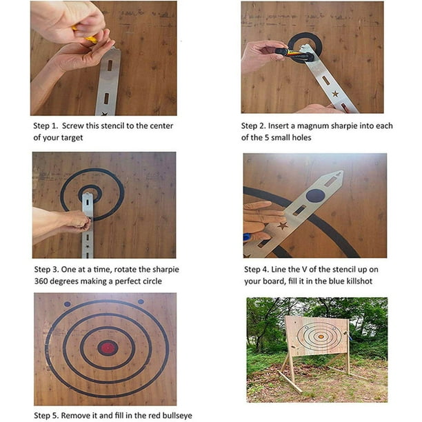 Throwing Axe Target Template Stencil needles game game Throwing Axe ...