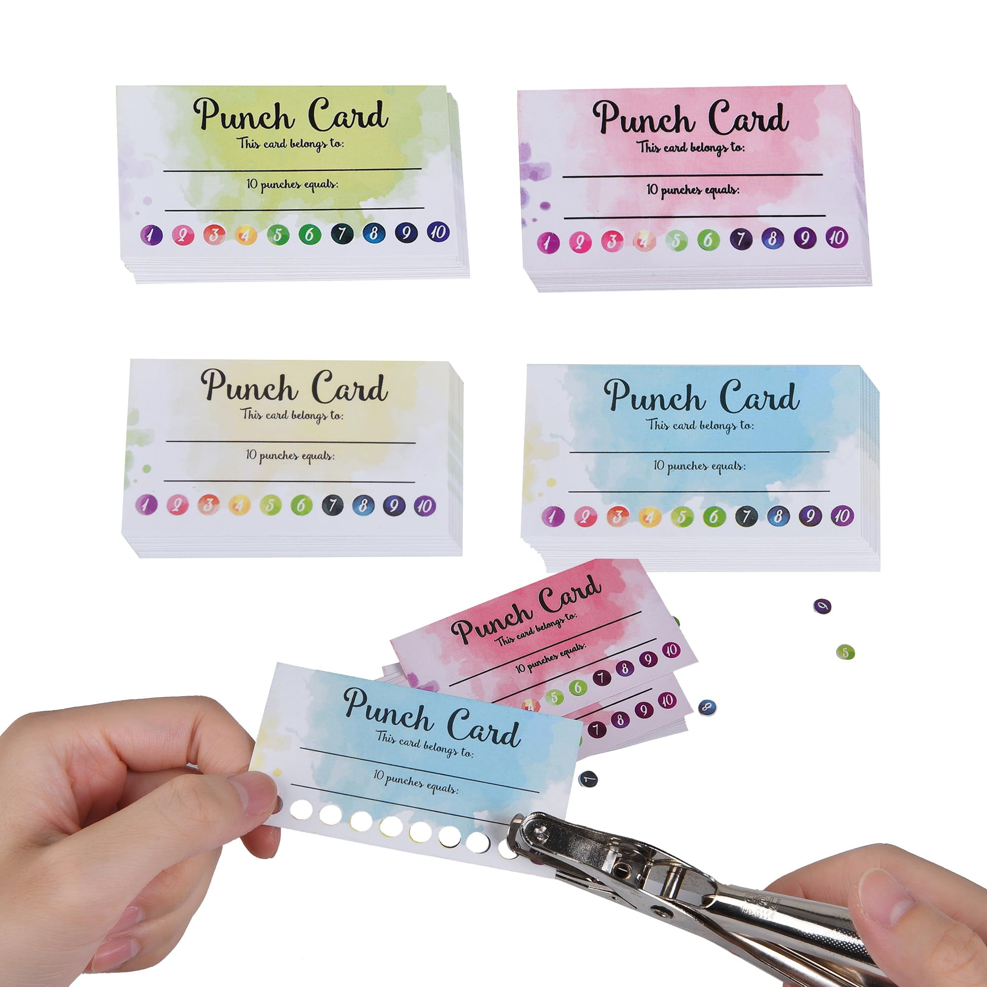 Jsehchya 120 PCS Behavior Reward Punch cards for Kids,suit for ...