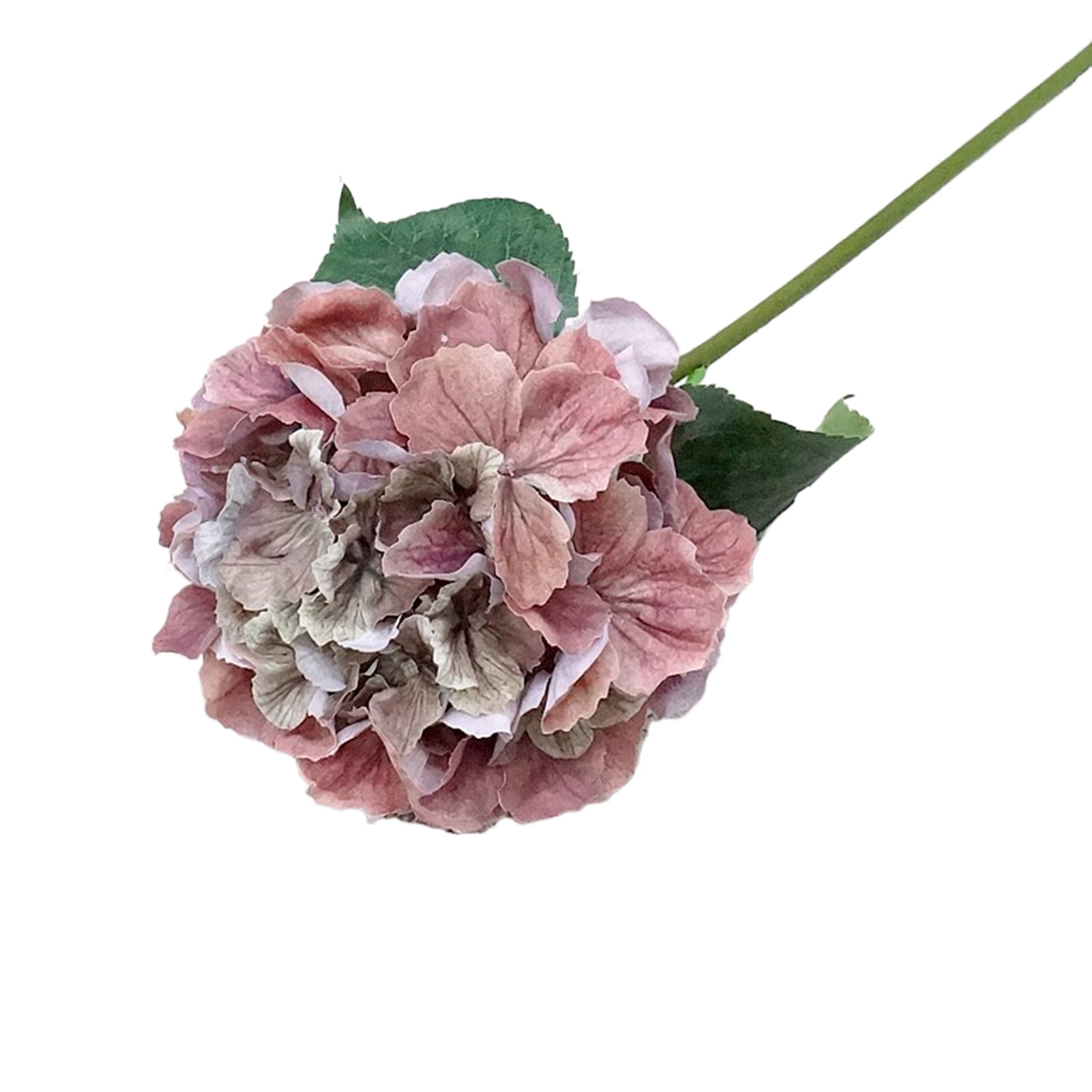 Real Touch Silk Hydrangea Flowers, Large Long Stem Artificial Flowers ...