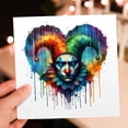 3drose, Watercolor Portrait Illustration of a Sad Jester in the Rain ...