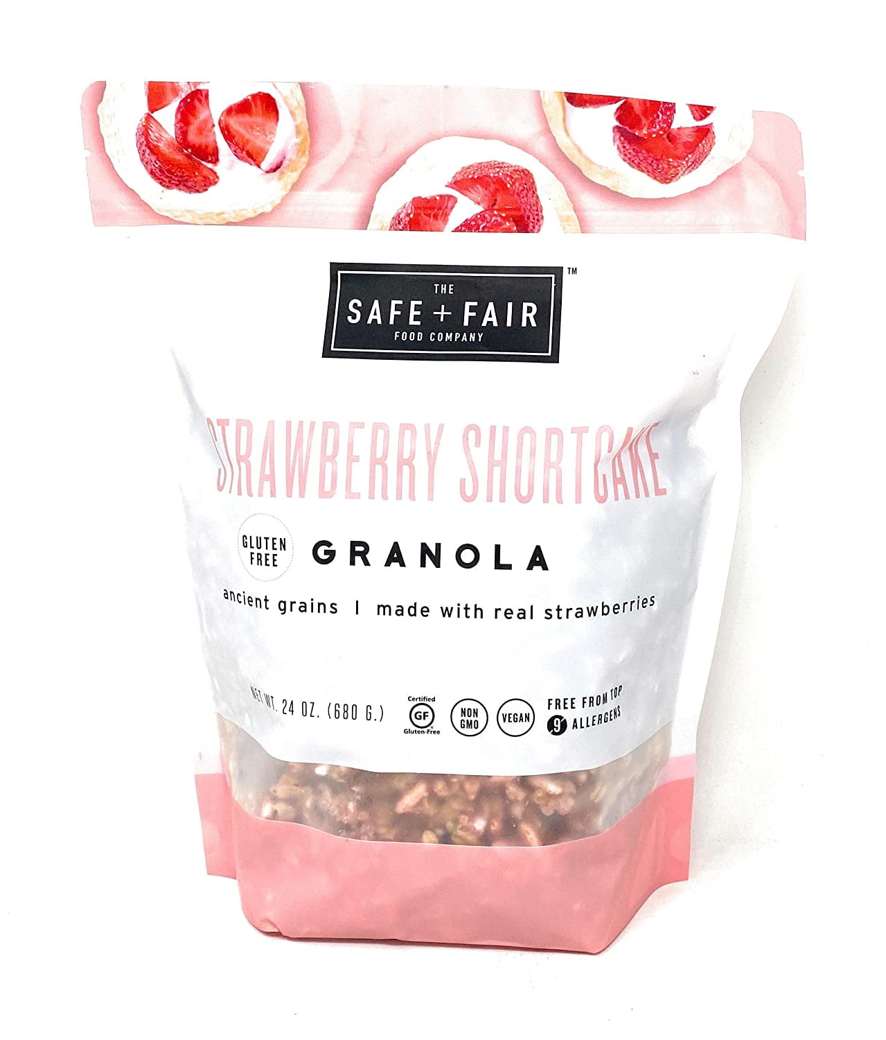 The Safe + Fair Food Company Granola, Strawberry Shortcake (24 Ounce ...