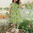 CAIXAI Kids Dresser Wedding Dresses Flutter Sleeve Girls Summer Floral ...