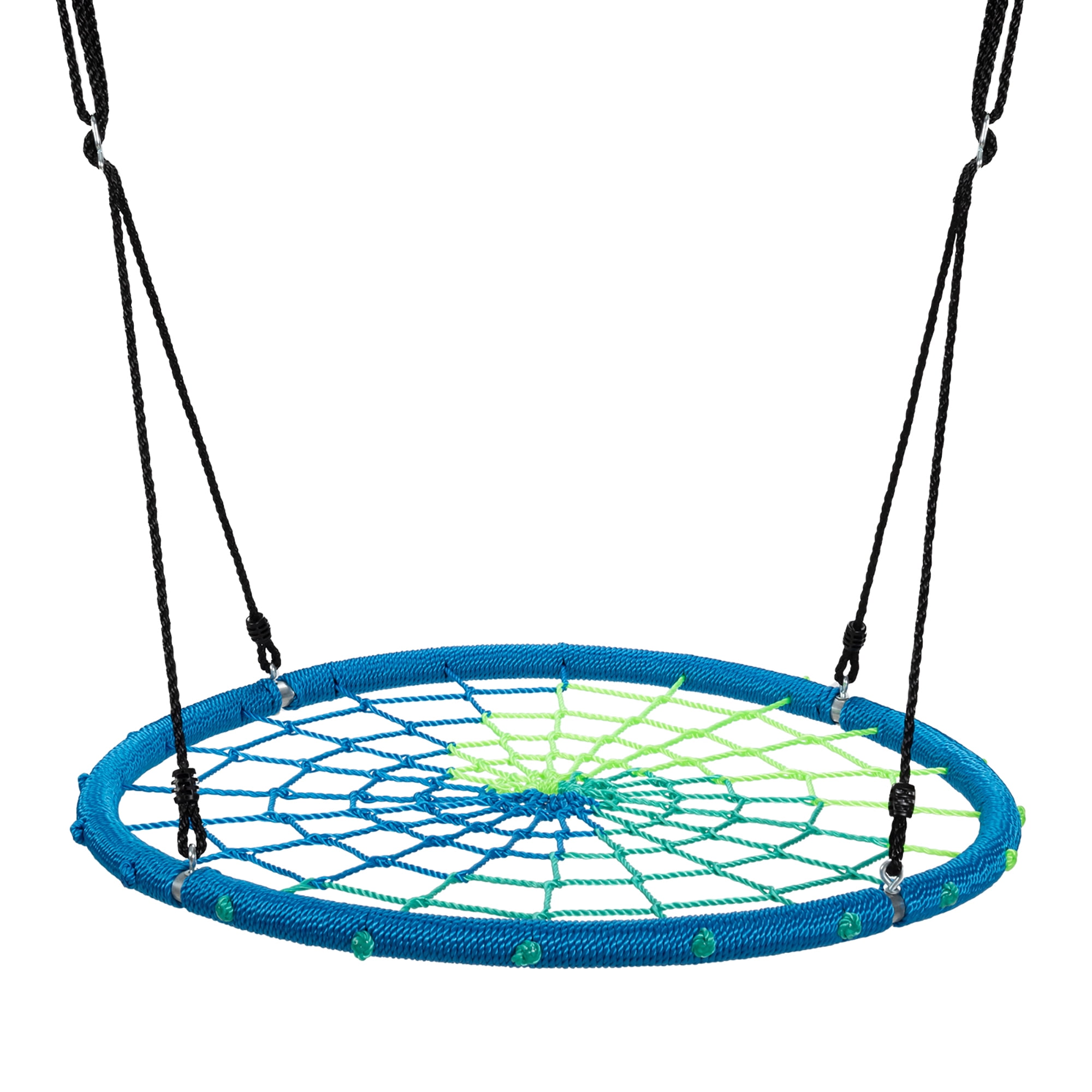 Costway 40'' Spider Web Tree Swing Kids Outdoor Play Set w/ Adjustable ...