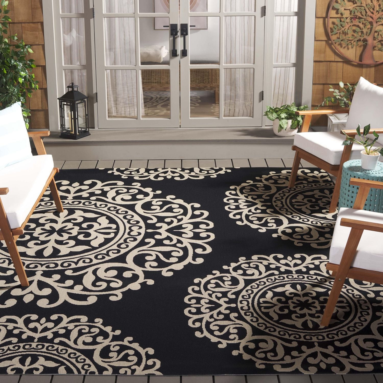 Click here for Safavieh Courtyard Arda Geometric Indoor/Outdoor A... prices