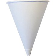 Genpak Harvest Disposable Single Serve 4 oz. Compostable Paper Cone ...