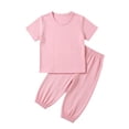 Toddler Baby Summer Outfits 2 Pcs Boys Girls Gauze Sweatpants and Short ...