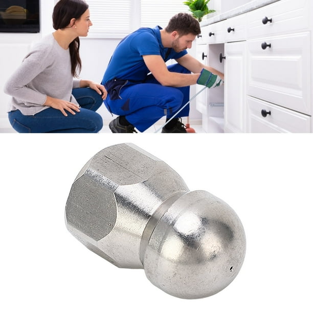 Pipe Dredging Nozzle, 5000PSI High Pressure Washer Nozzle, Stainless ...