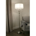 OK Lighting Crystal Silver Floor Lamp with Metal Material - Walmart.com