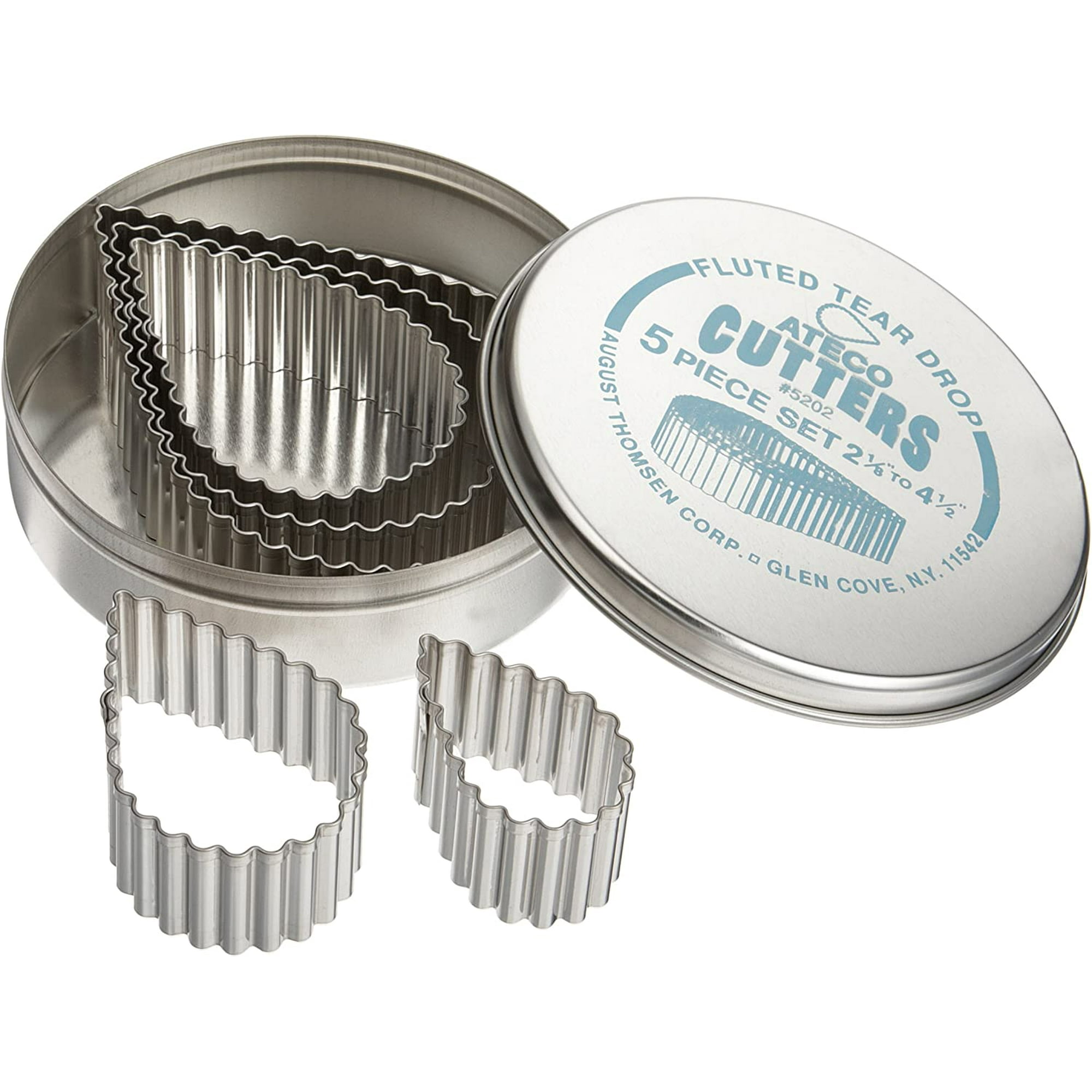 Click here for Unbranded Ateco Fluted Edge Tear Drop Cutters In G... prices