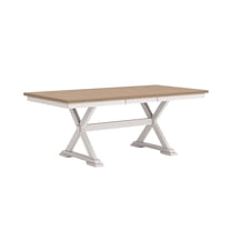 Signature Design by Ashley Valebeck Distressed Rectangular Dining Table ...