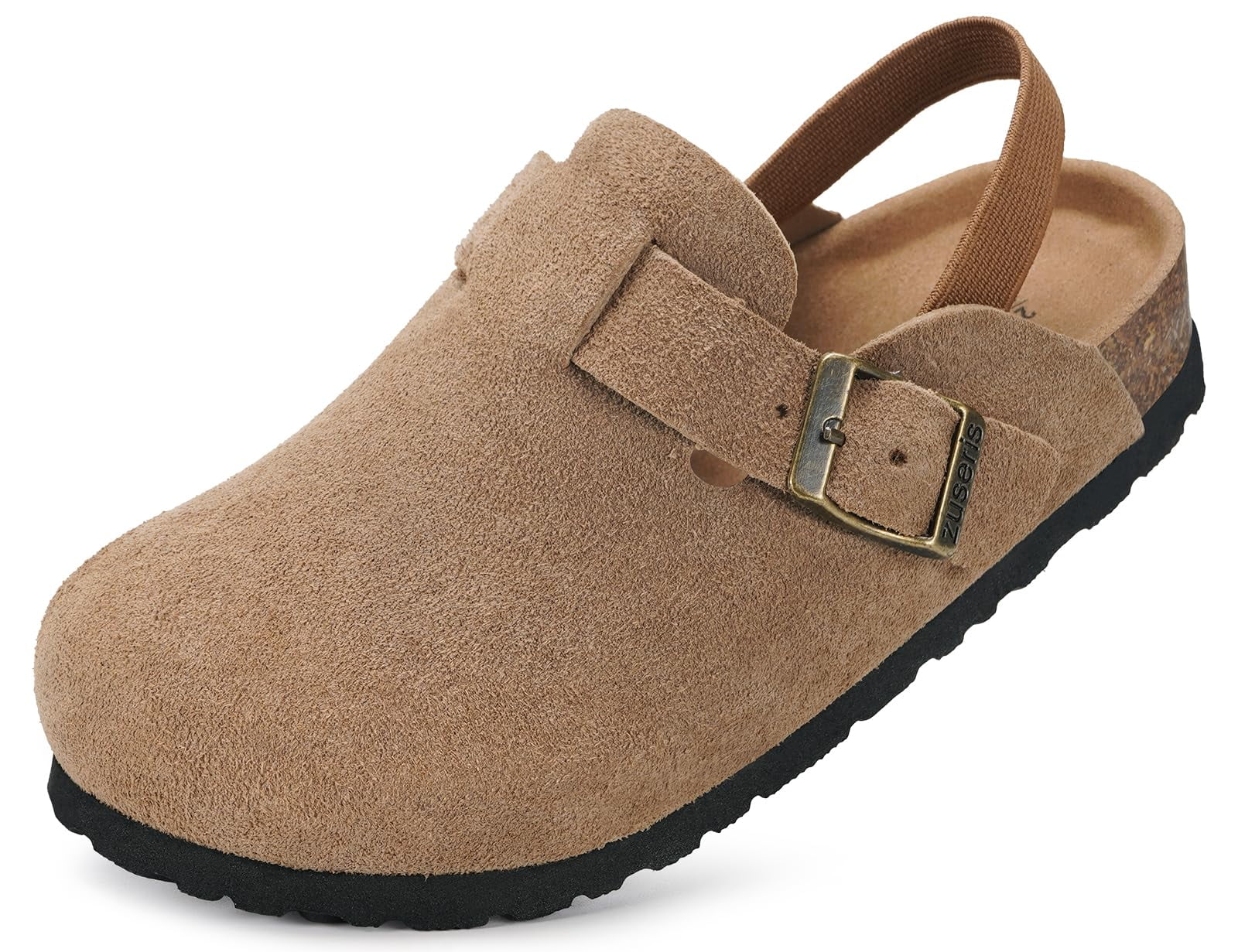 Sandalias con plantilla de corcho y gamuza para niños, de Clogs ZUSERIS ...