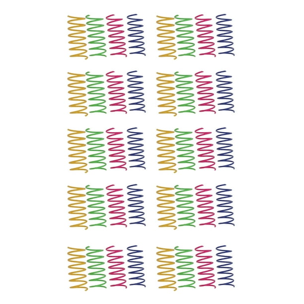 Cat Spring Toys, ABS Cat Springs Tube Toys Sturdy Bite Resistance 40pcs ...