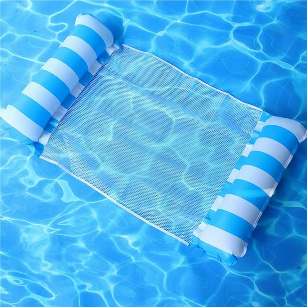 Inflatable Floating Bed Striped Floating Row Water Recreation Holiday ...