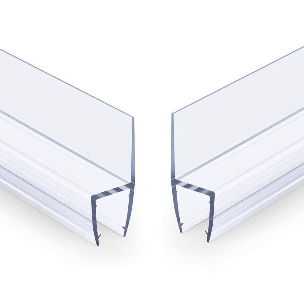 2Pack 2 meter H Type Glass Door Sealing Strip Silicone Bathtub Shower ...