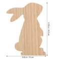 Wood Bunny Decor Easter Rabbit Craft Easter Wooden Bunny Cutouts ... Wood Bunny Decor Easter Rabbit Craft Easter Wooden Bunny Cutouts ...